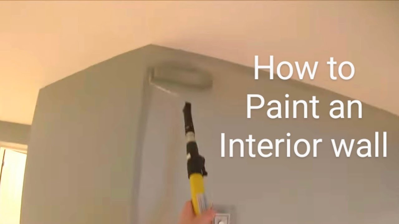 Tips for painting an interior wall - YouTube