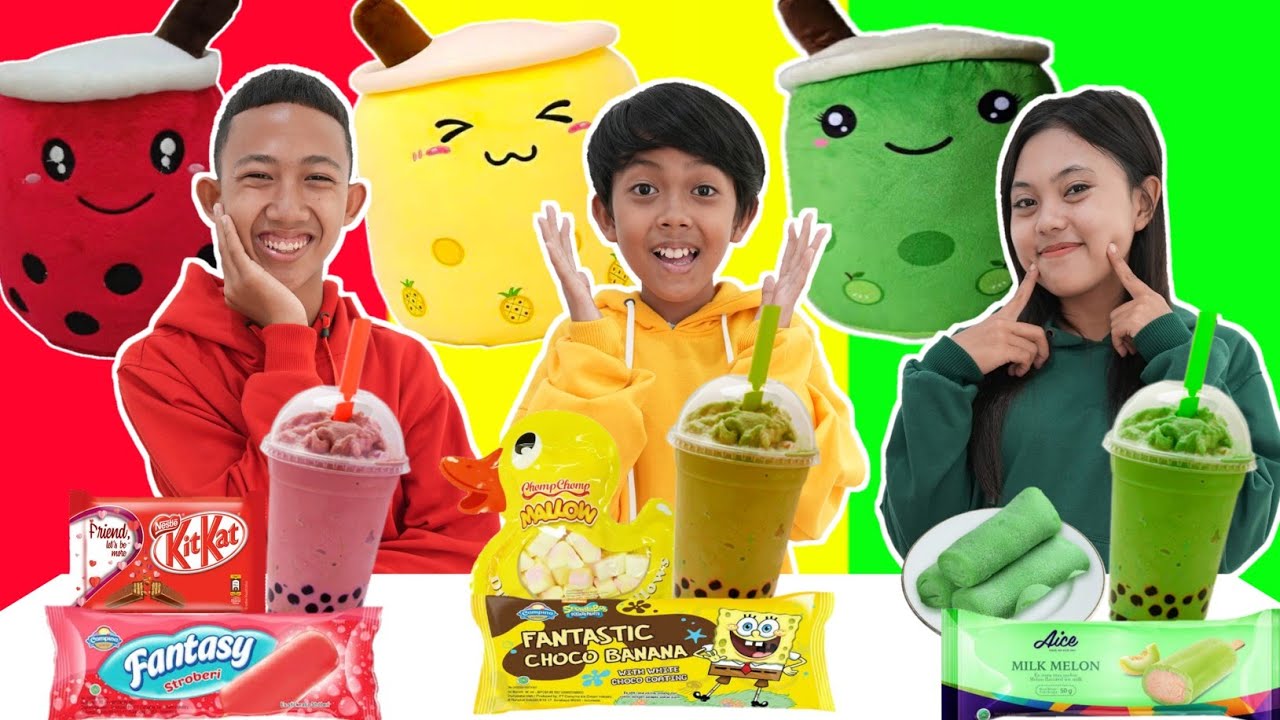 PILIH KARAKTER BONEKA BOBA SESUAI MAKANAN 1 WARNA PART 5 ! SAPUTRA MAIN ...
