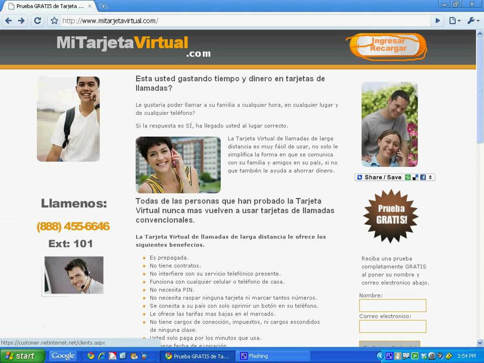 Tarjeta de Llamadas Internacionales. Prueba GRATIS! - YouTube
