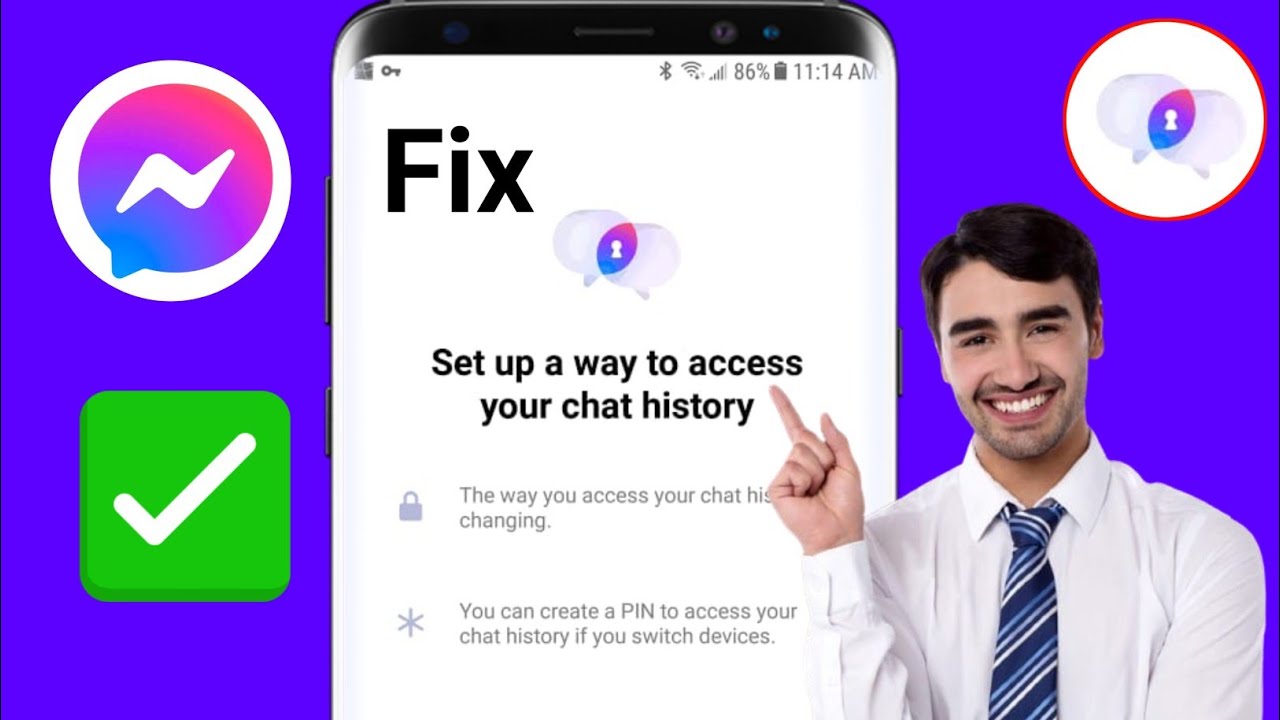 Messenger wants to create PIN. How to ignore this message | Set up a ...
