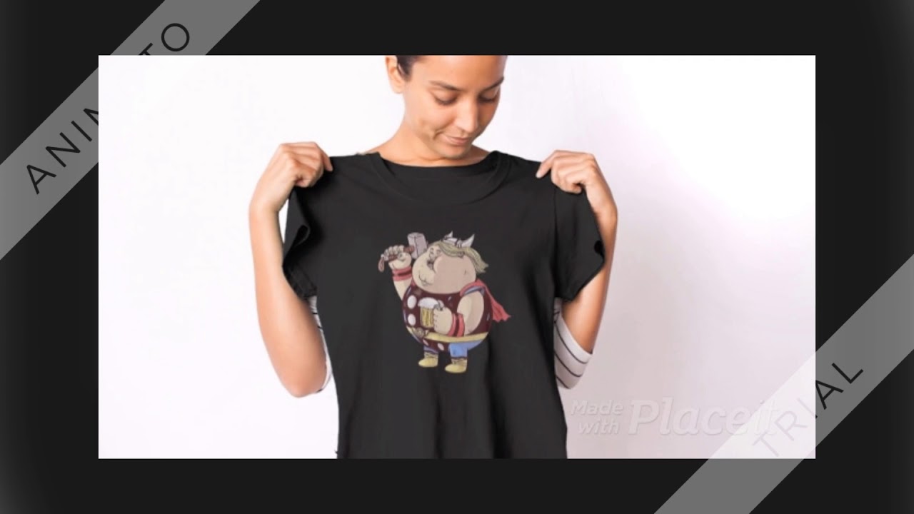 Avenger Endgame fat Thor drink beer shirt 1080p - YouTube