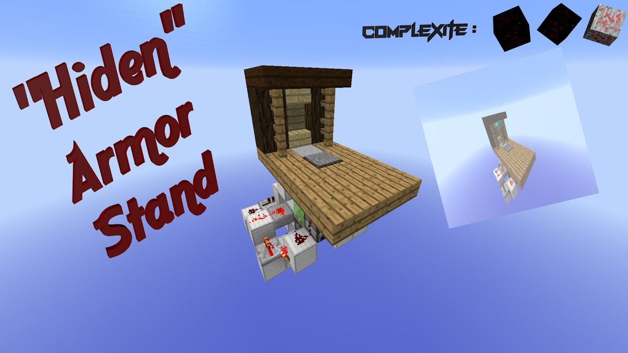 ~TUTO Redstone~ "Hiden" Armor Stand [FR] - YouTube