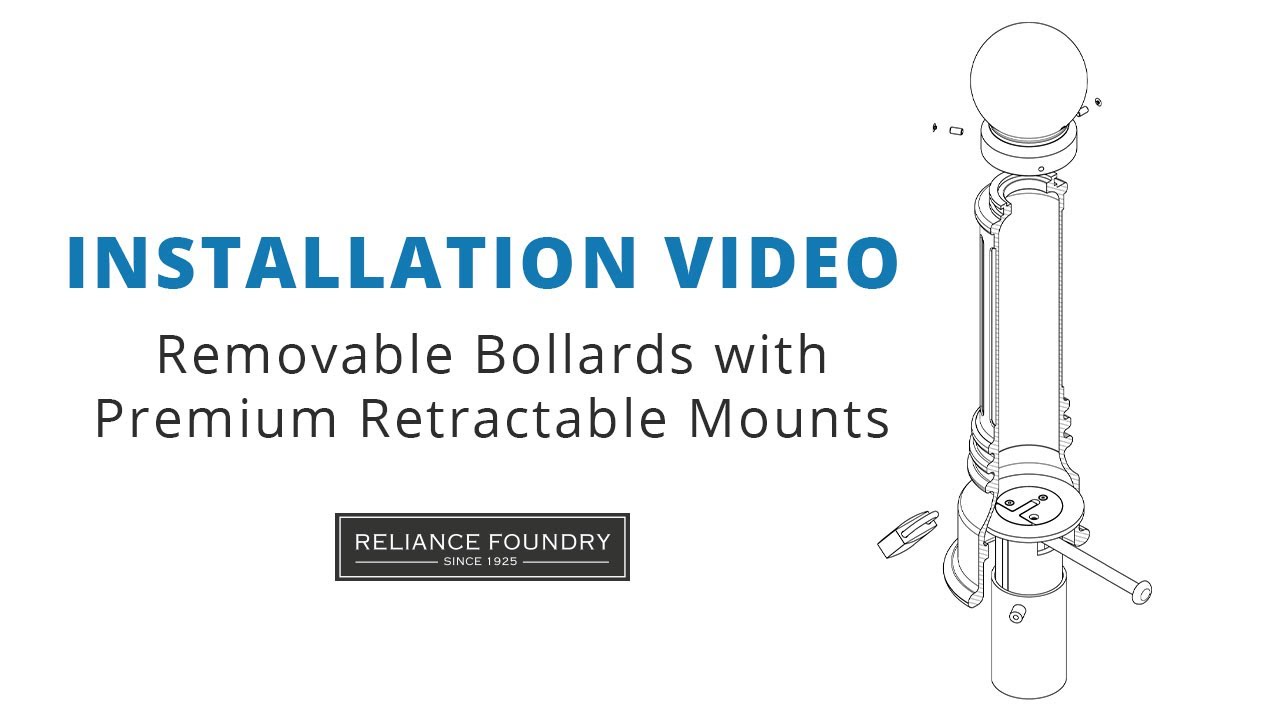 How to Install Removable Bollards with Premium Retractable Mounts - YouTube