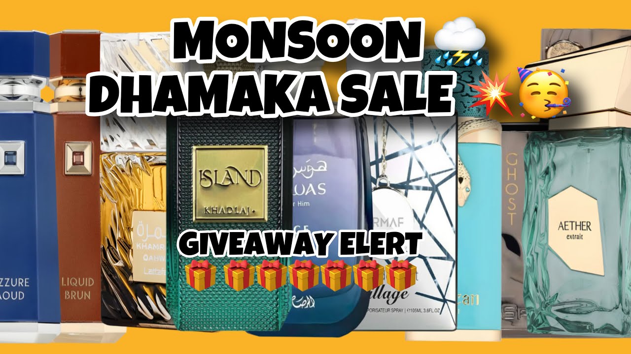 MONSOON 🌧️ DHAMAKA 💥SALE 🥳 RARE MADE IN UAE FRAGRANCES AT UNBELIEVABLE ...