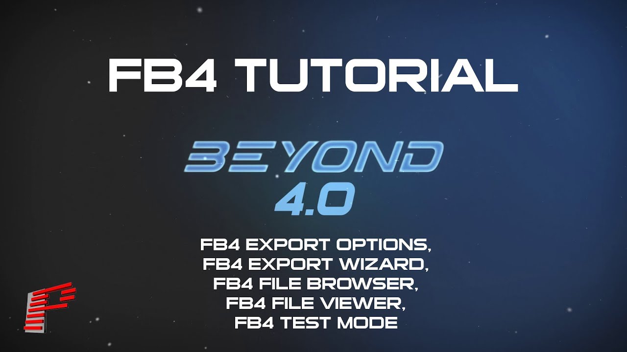 Pangolin FB4 Tutorial 2/3 - FB4 Export Types and Export Options - YouTube