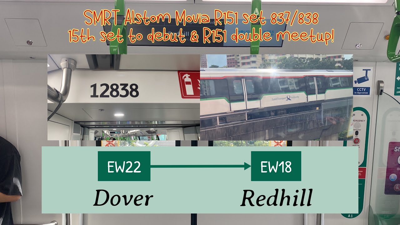 (15th R151 to Debut!/B2B R151s!/Double R151 meetup!) SMRT R151 [837/838 ...