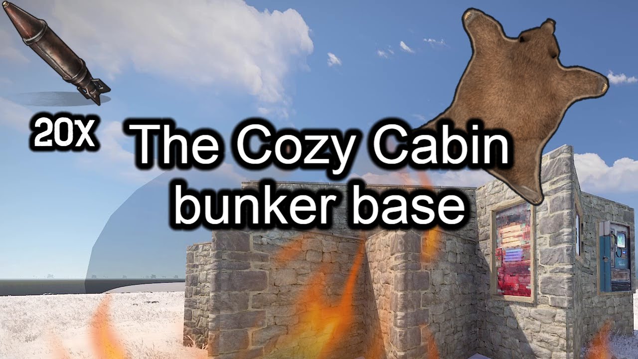 The coziest Rust bunker base design | Easy Lowcost build - YouTube