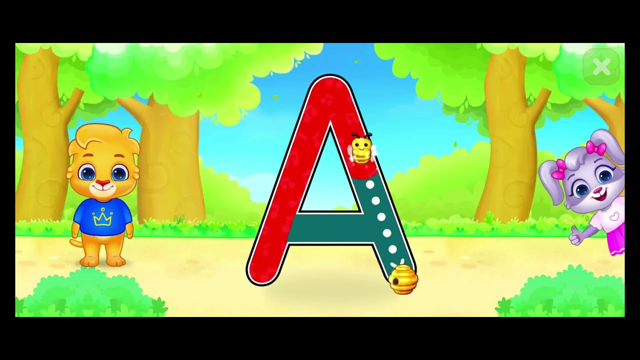 learning the English letters( A-F) - YouTube