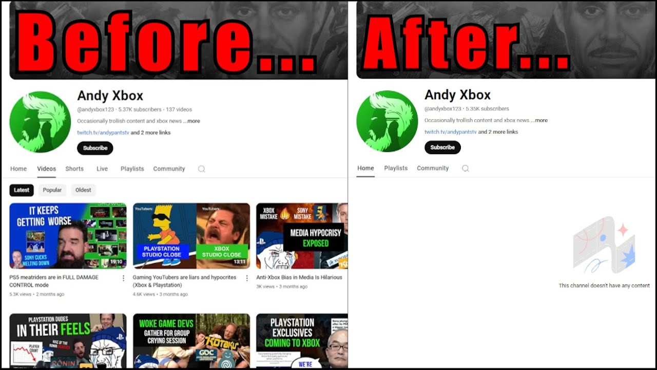 AndyPants Gaming is now DELETING EVIDENCE !!! 💀 - YouTube