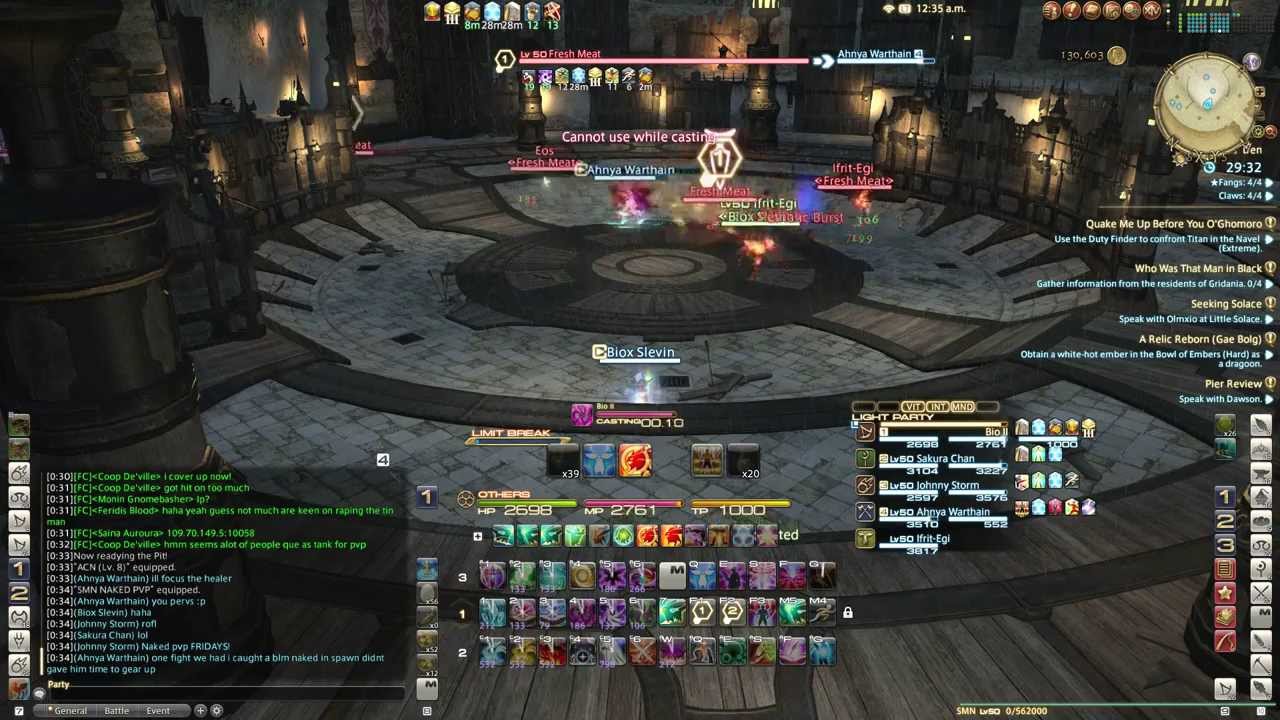 FF14 - NAKED PVP - Summoner pov - YouTube