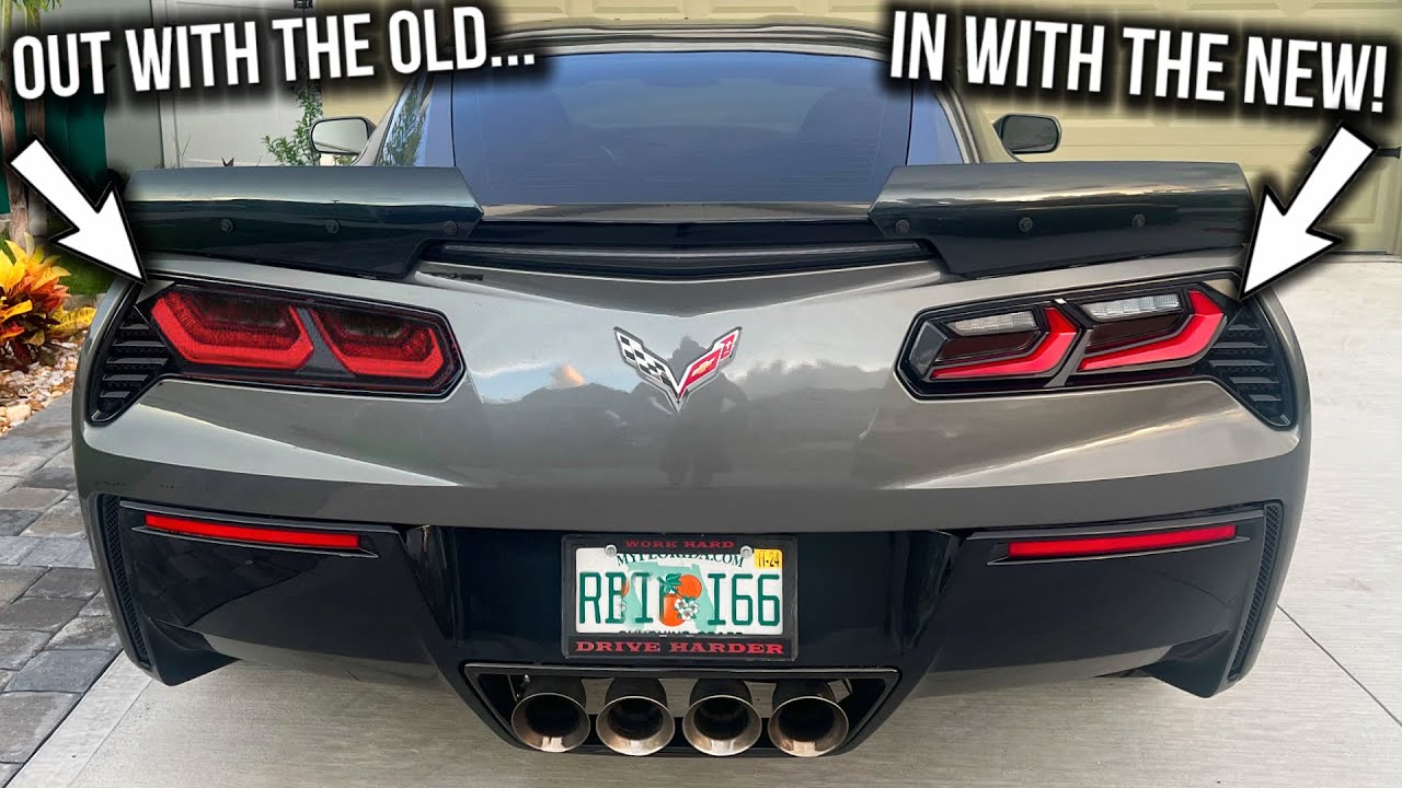 MEANEST LOOKING TAIL LIGHTS FOR A C7 CORVETTE! (C8 STYLE VLAND) - YouTube