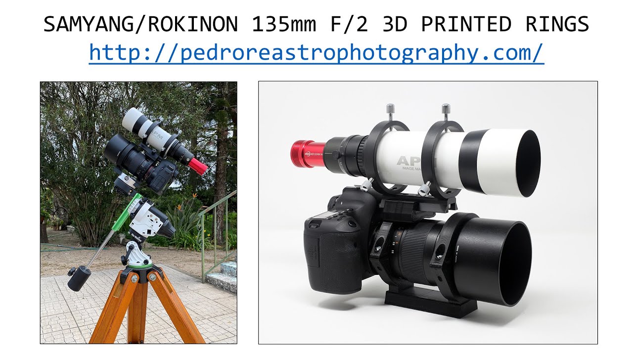 SAMYANG/ROKINON 135mm F/2 3D PRINTED RINGS - YouTube