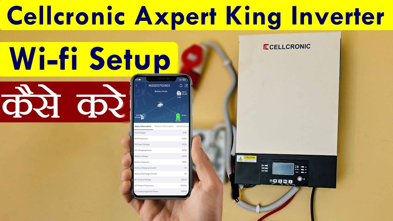 Cellcronic Axpert King II 5kw Hybrid Inverter Wifi Setup | Smart Solar ...