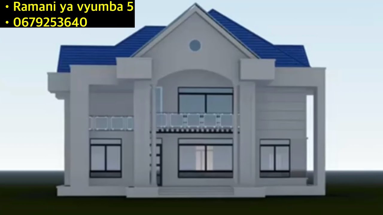 Ramani ya vyumba 5 ghorofa moja | 0679253640 - YouTube