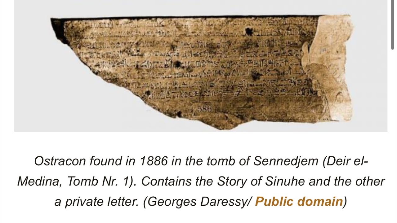 The Story Of Sinuhe And The Land Of Canaan Lecture‼️ - YouTube