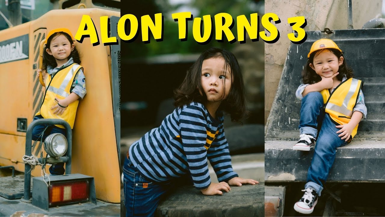 Construction Themed Photoshoot | Alon turns 3 - YouTube