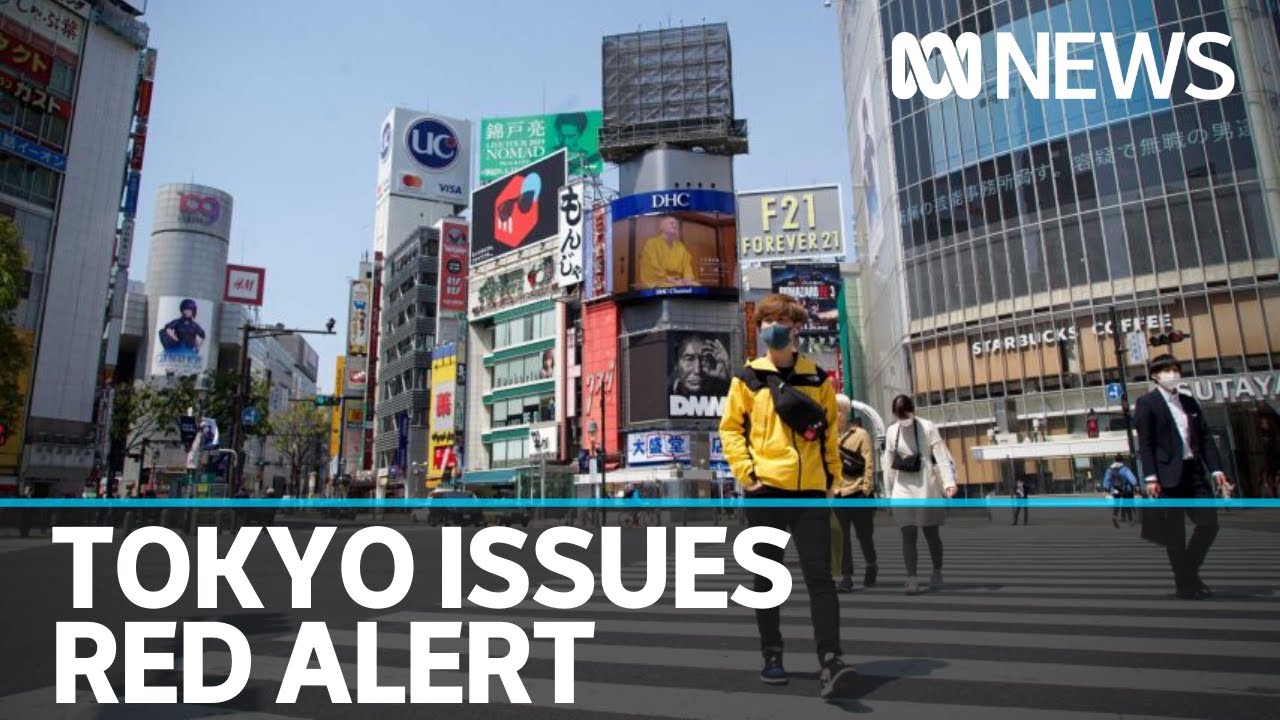 Tokyo issues red alert due to surge in COVID-19 cases | ABC News - YouTube