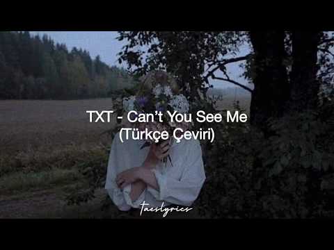 TXT - Can’t You See Me (Türkçe Çeviri)