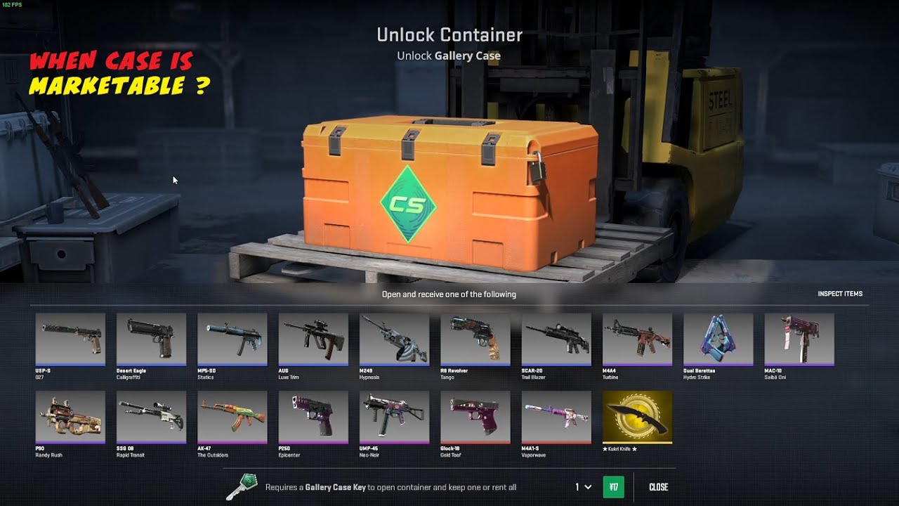 When CS2 Gallery Case is Tradeable and Marketable - CSGO Cases - YouTube