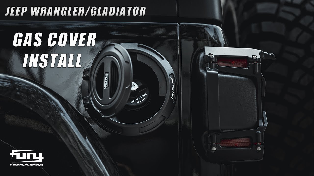 How to install fury Jeep wrangler jk jl GAS COVER - YouTube
