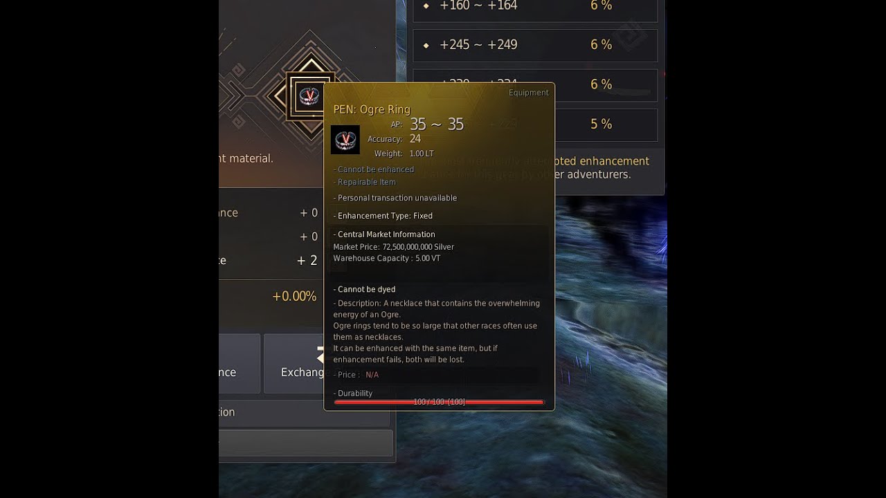 Black Desert Online Pen Ogre enhancing - YouTube