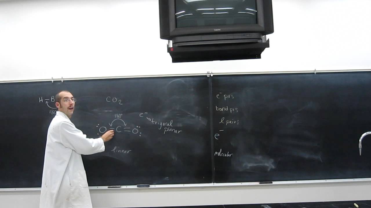 VSEPR Theory - Carbon Dioxide (CO2) 014 - YouTube