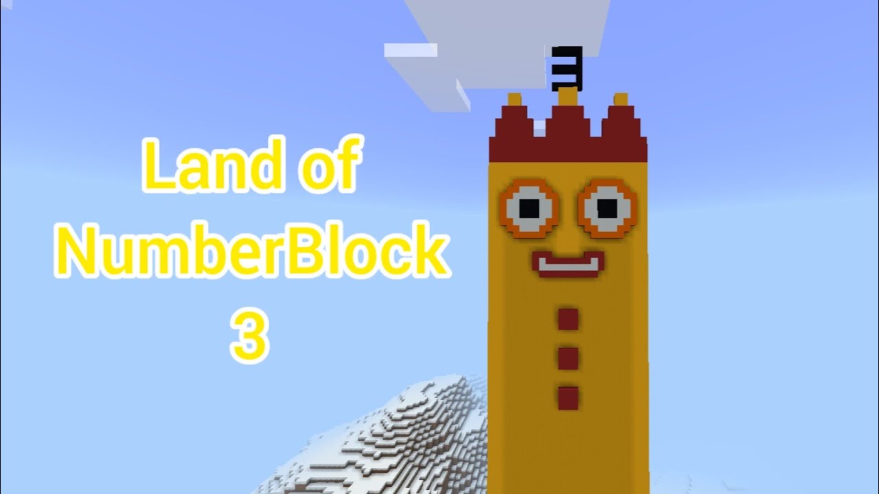 I Built Giant NumberBlock 3 in Minecraft - YouTube