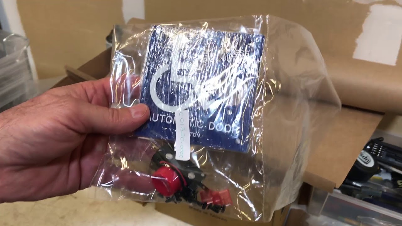 Horton C1320 4” x 4” Blue Handicap Push Button Assembly For Automatic ...