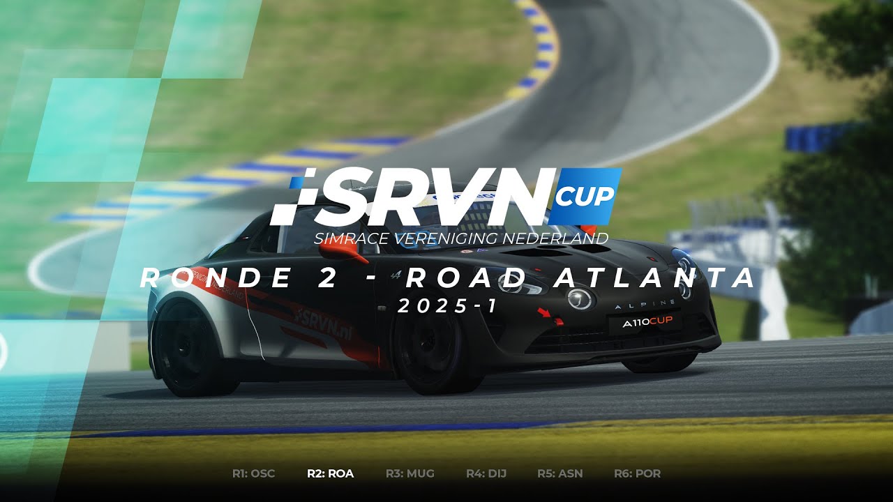 SRVN Alpine Cup 2025-1 - Ronde 2 - Road Atlanta - YouTube