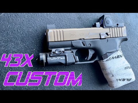 Glock 43x CUSTOM build (RMRCC, TLR7 Sub + more) - YouTube