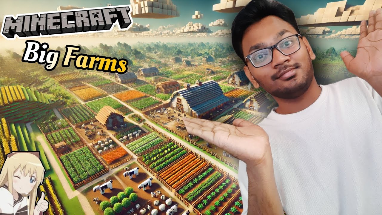 "Harvesting My HUGE Minecraft Farm – You Won't Believe the Results!"😯 | Minecraft Gameplay 13 ...