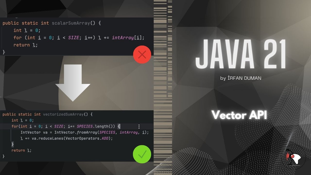 JAVA 21 GÜNCELLEMESİ #6 | Vector API - YouTube