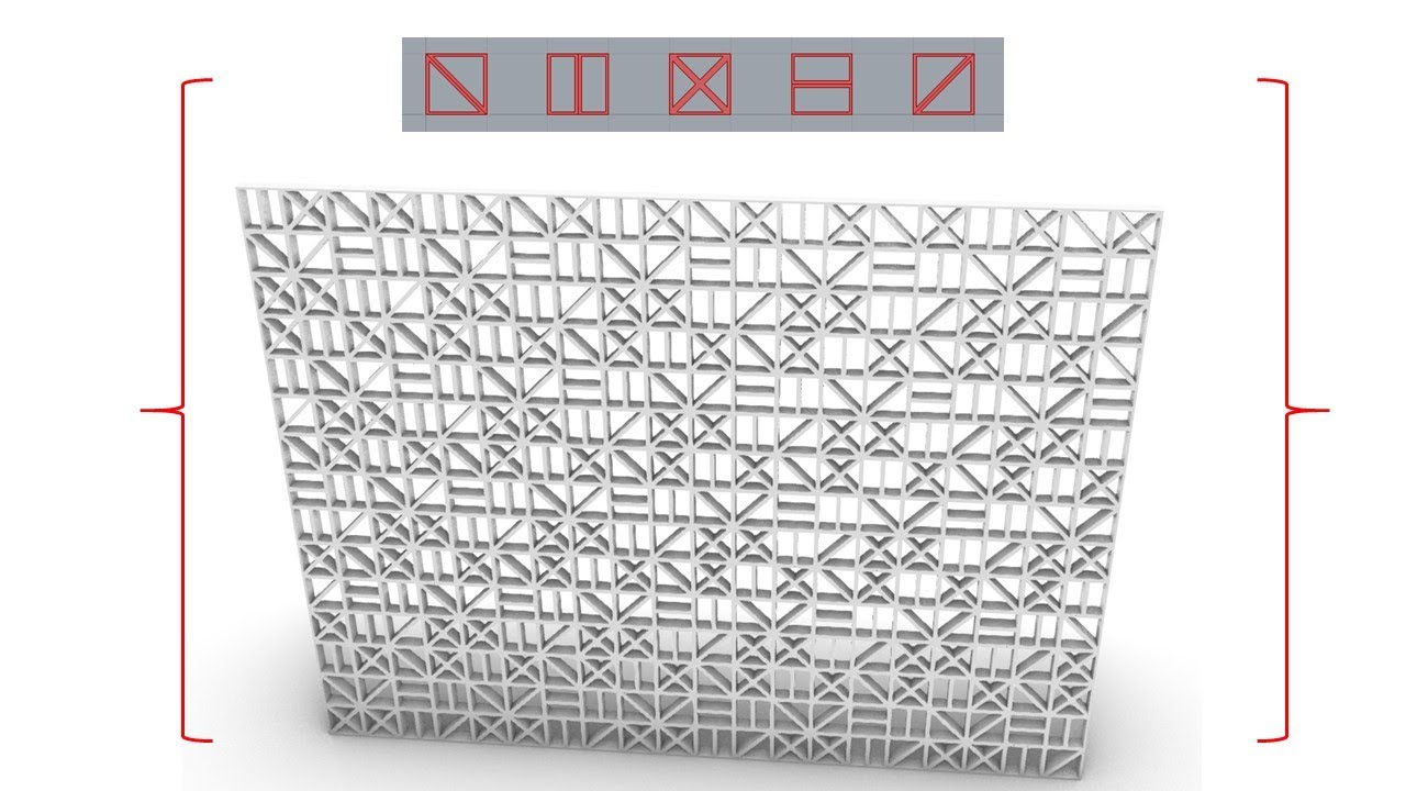 Designing roster pattern in parametric way - YouTube