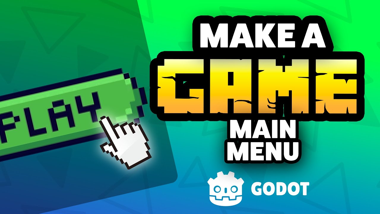 How To Create a Menu / GUI - Make a 2D Platformer in Godot 4 (Beginner Tutorial) - YouTube