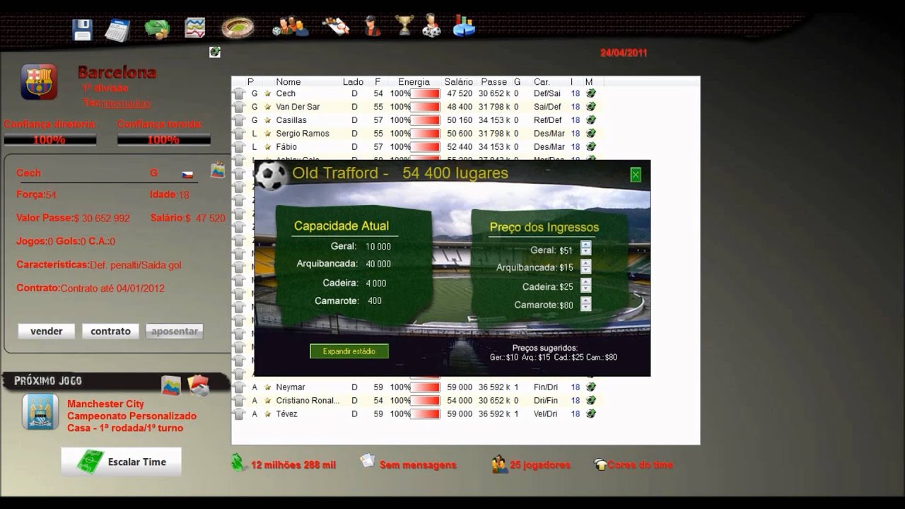 Gameplay-Brasfoot 2011 (PT-BR) - YouTube