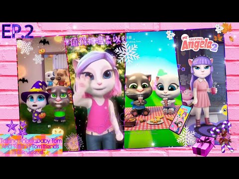 Talking Angela💕,Baby Tom😼 And Tom friends☃️ Tiktok videos!😉🎉/Ep.2🖥🎶 Premiere!🔴🍿
