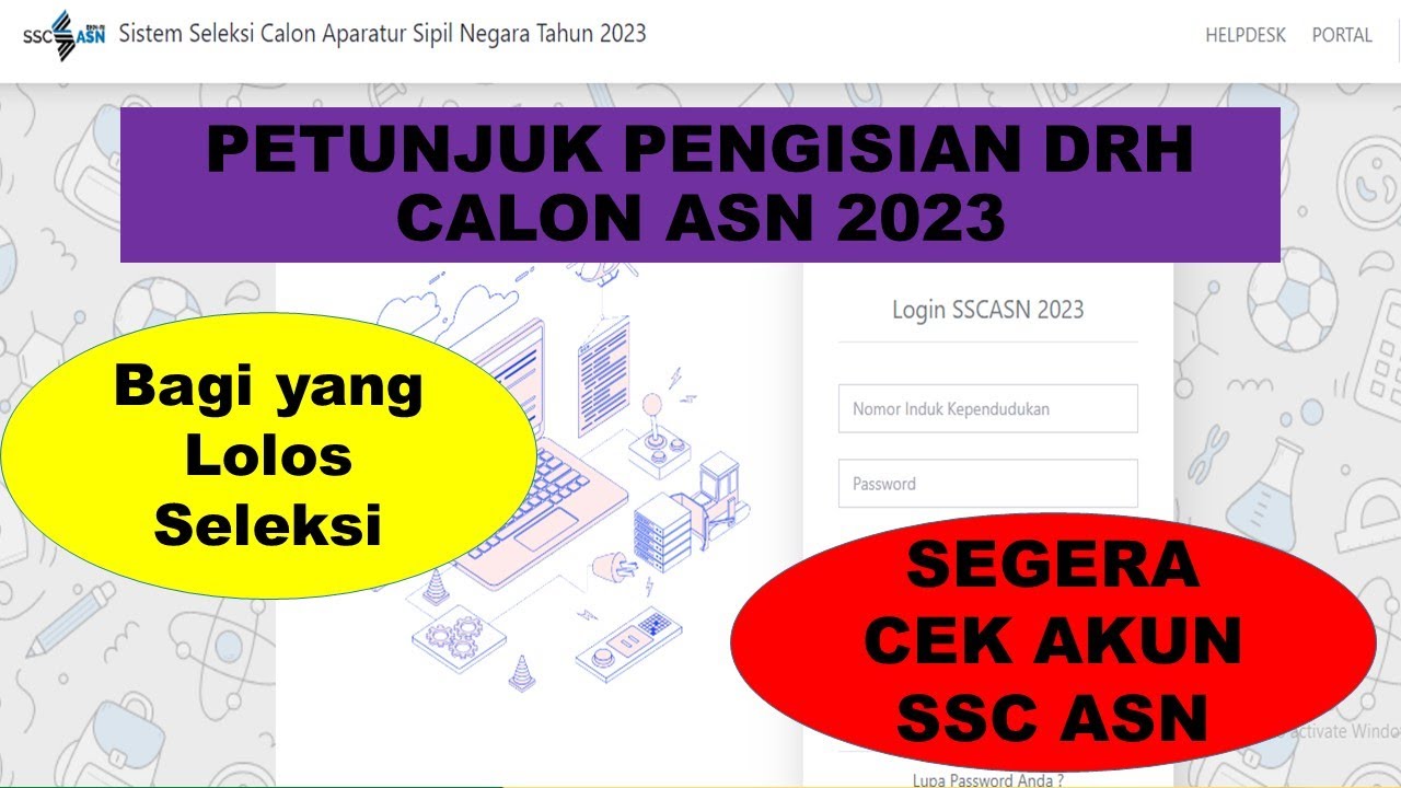 Tutorial Pengisian DRH (Daftar Riwayat Hidup) untuk Calon ASN yang ...