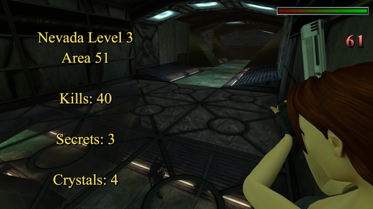 Let's Play Tomb Raider III Remastered - Nevada Level 3: Area 51 - YouTube