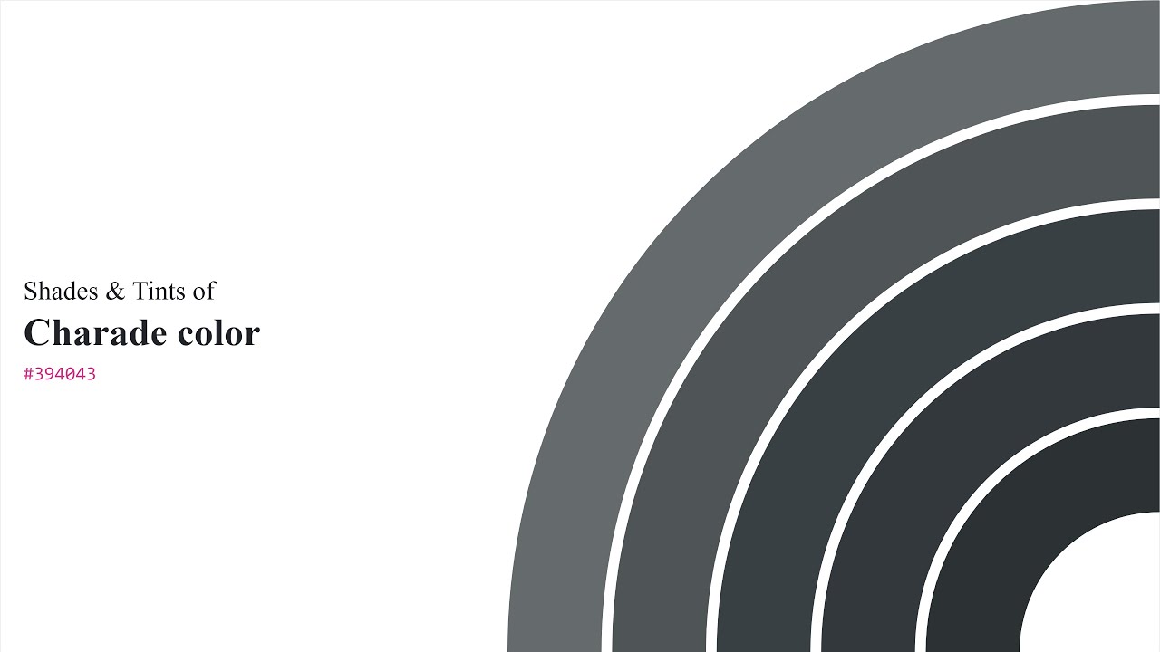 Shades & Tints of Charade color #394043 A Cool Blue color #32383b ...