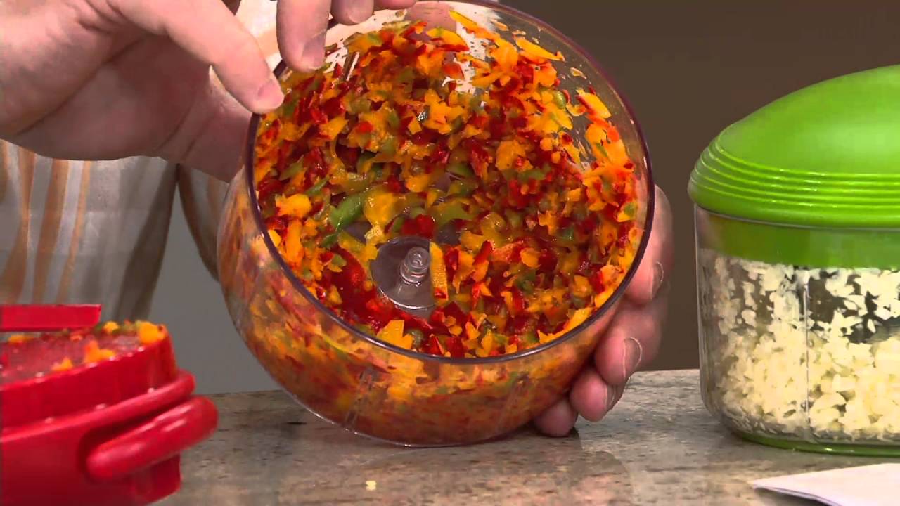 Kuhn Rikon 2 Cup Pull & Chop Food Chopper on QVC - YouTube