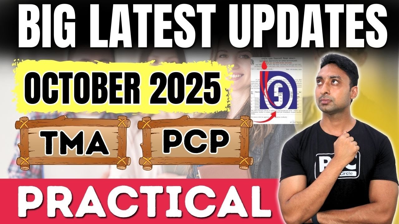 NIOS Big Latest Updates | Practical Exam, PCP, TMA | NIOS Practical ...