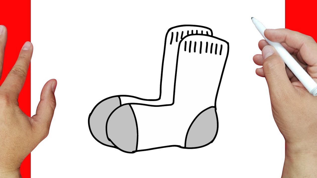 ¡Dibuja Calcetines facilmente! Aprende a dibujar🎨🧦🌈 - YouTube