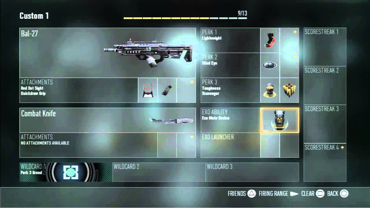 Call of Duty Advanced Warfare: Class set up Bal-27 - YouTube