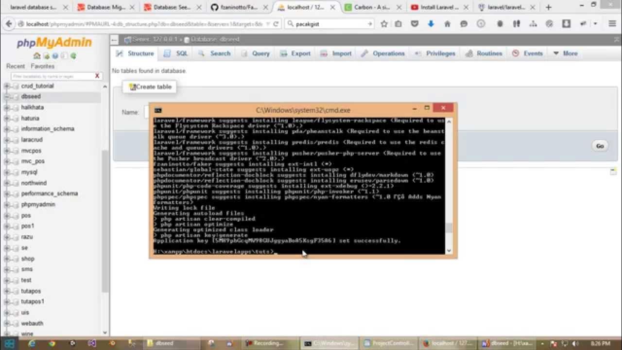 Laravel 5 tutorial - Database Seeding Using Faker - YouTube