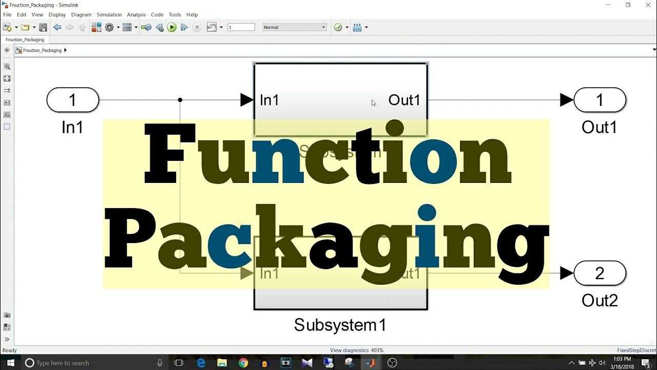 Simulink Tutorial 53 Function Packaging Youtube
