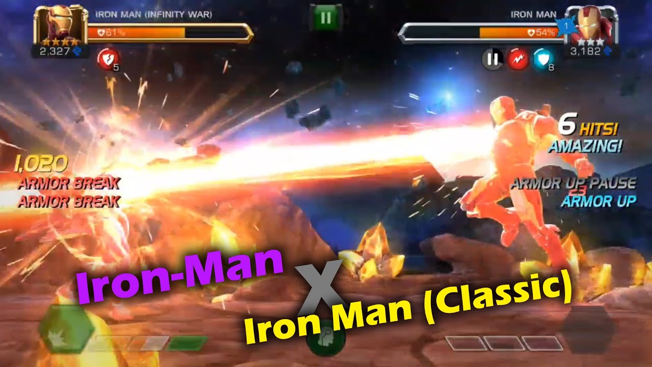 ⚡ Iron Man (Infinity War) VS Iron Man (Classic) | Contest of Champions ...