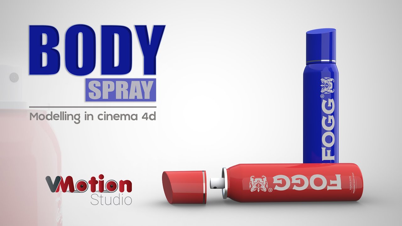 How to Modelling Body Spray Bottle in Cinema 4d Redshift - YouTube