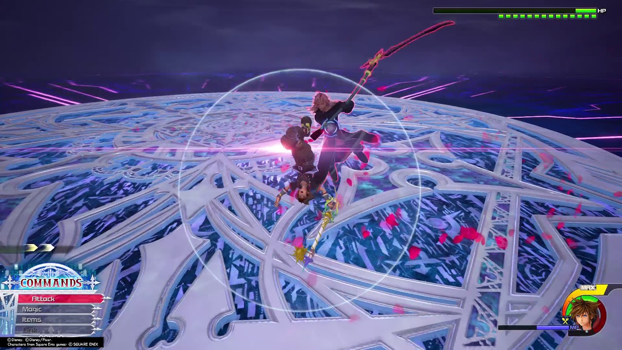 KH3 Data Marluxia Guarding with Water Attempt - YouTube