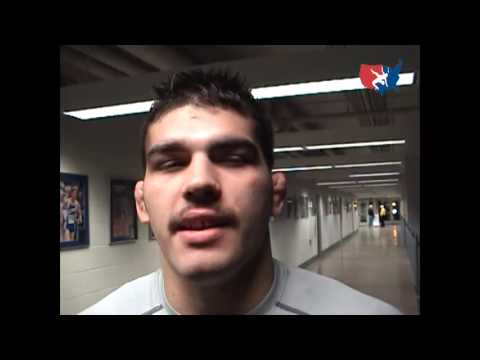 Chad Hanke of Oregon State after dual win against Air Force - YouTube