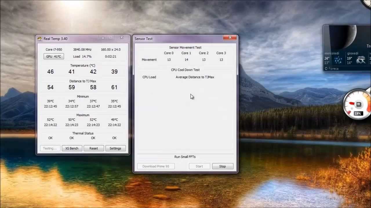 Come testare overclock CPU con Real temp e Prime95 - YouTube